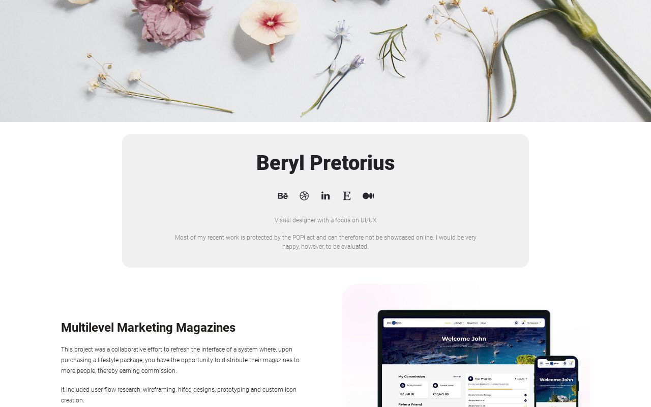 Beryl Pretorius Portfolio